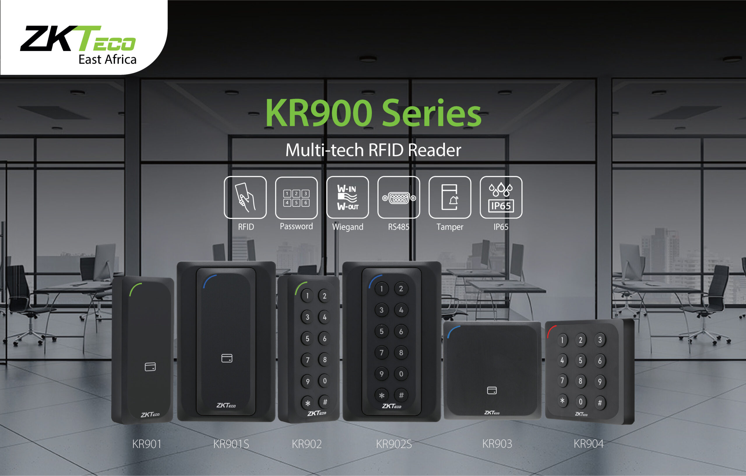 Access Control Reader with Multi-tech RFID Reader -KR900 Series